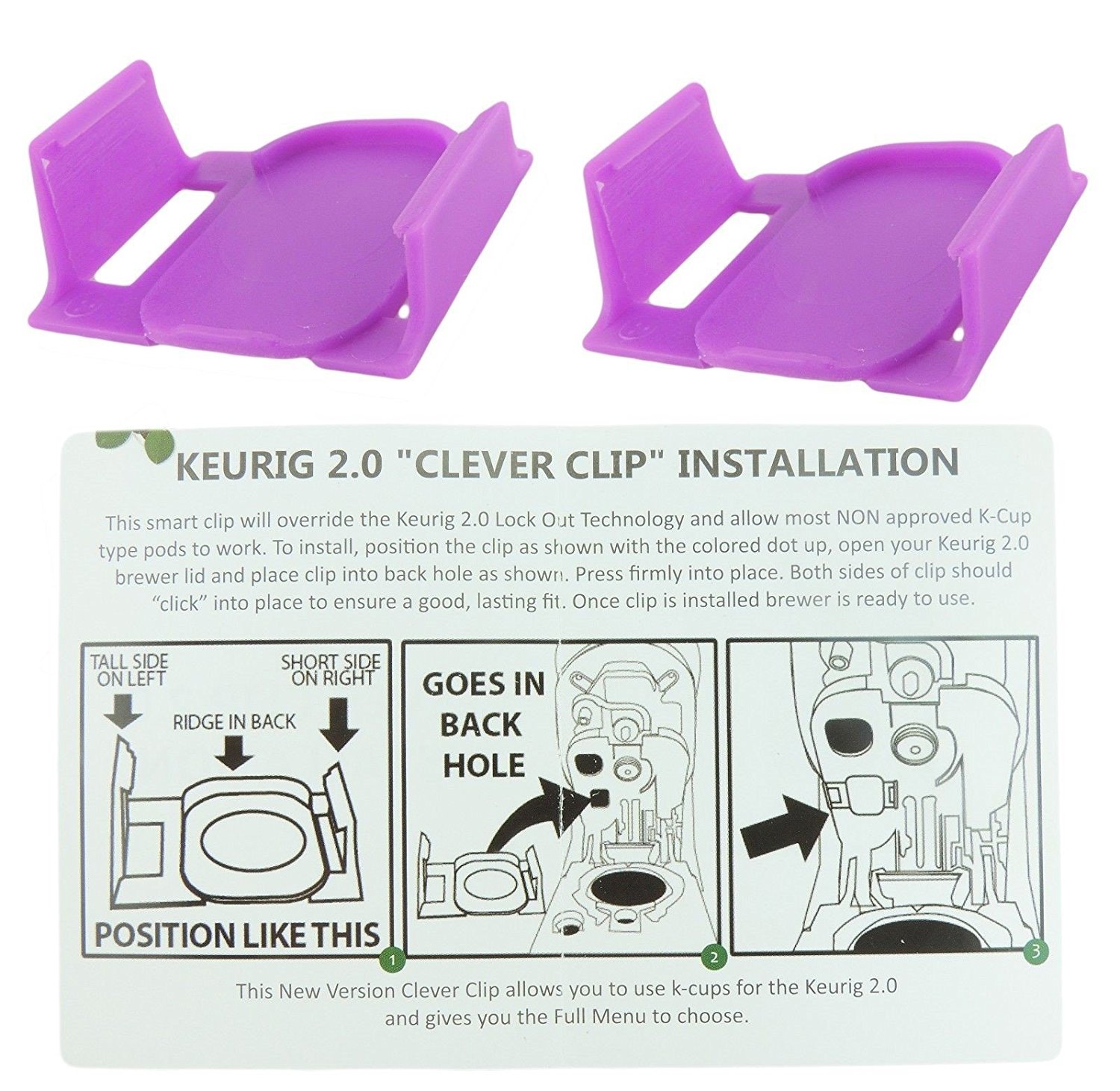 Freedom Clip {Clever Clip} 2.0 for Keurig K-cup Machines - Brew Any K ...
