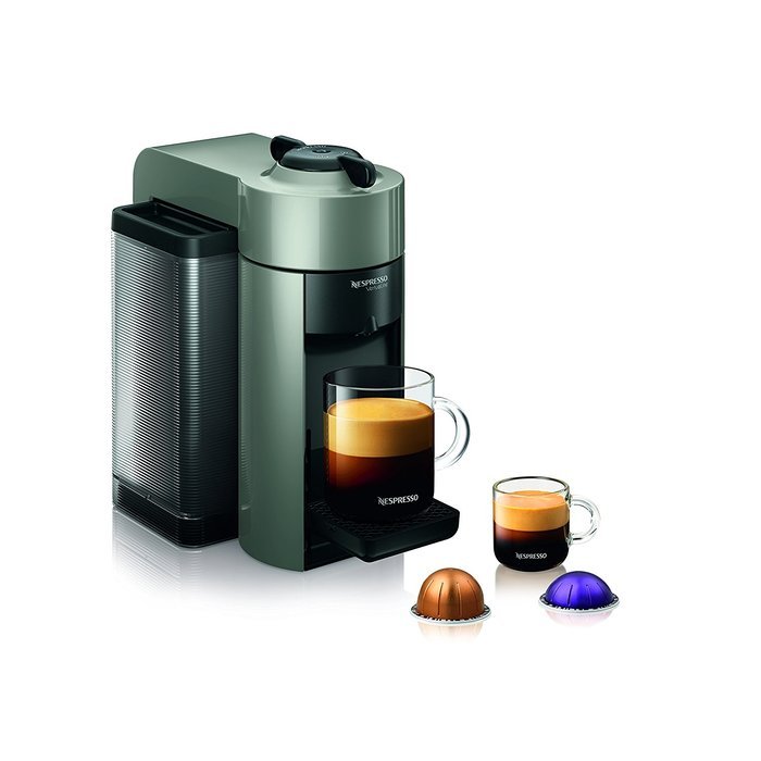 Nespresso VertuoLine Evoluo Grey Coffee and Espresso Maker with 40 ...