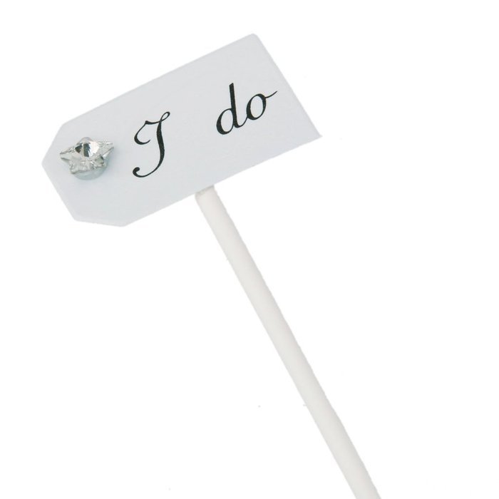 Paper Star I do Cake Topper Cupcake Pick Wedding Party Decor Pack of 10 ...