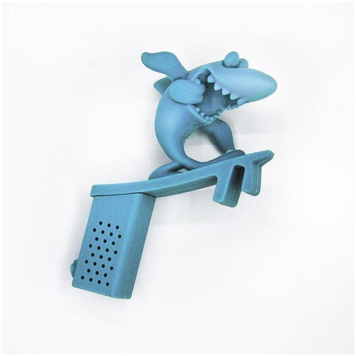 MAXGOODS Fine Silicone Surfing Shark Infuser Loose Tea Leaf Strainer
