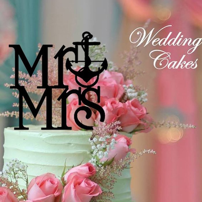 Ecape Creative Mr and Mrs Personalized Wedding Cake Toppers Deer Cake ...