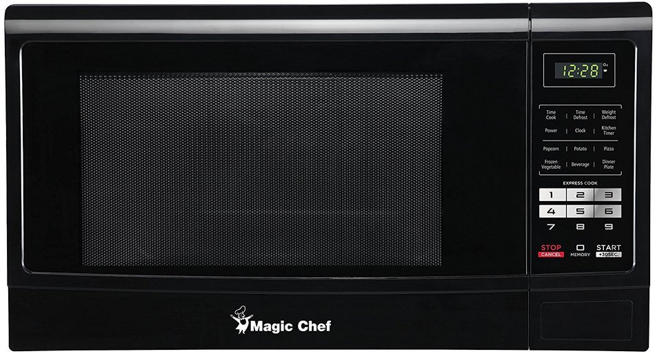 Magic Chef MCM1611B 1100W Microwave Oven, 1.6 cu. ft., Black free image ...