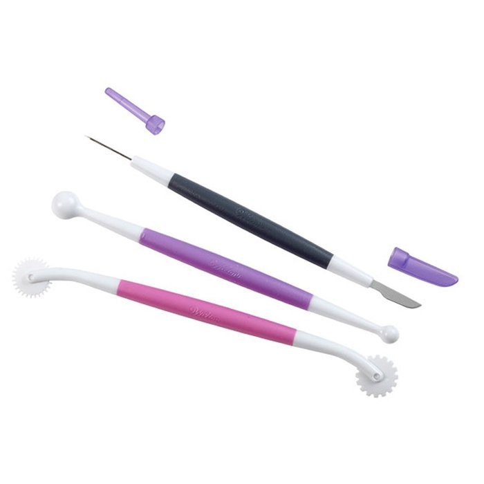 Wilton 1907-1349 3-pc. Fondant and Gum Paste Starter Tool Set M4468 ...