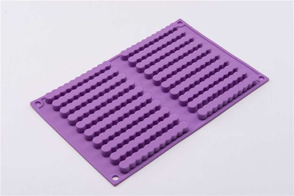 20 Cavity Strip Twist Shape Chocolate Cookie Cake Baking Mold Non Stick ...