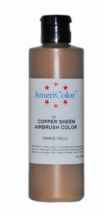 AmeriColor Amerimist Airbrush Color 9 Ounce, Silver Metallic Sheen N17 ...