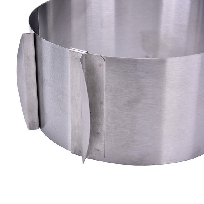 Supershopping Adjustable Cake Mousse Mould Stainless Steel Cake Baking ...