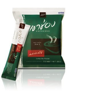 Khao Shong : Coffee Mix 3in1 Instant Coffee Espresso flavor ( 18g x 25 ...