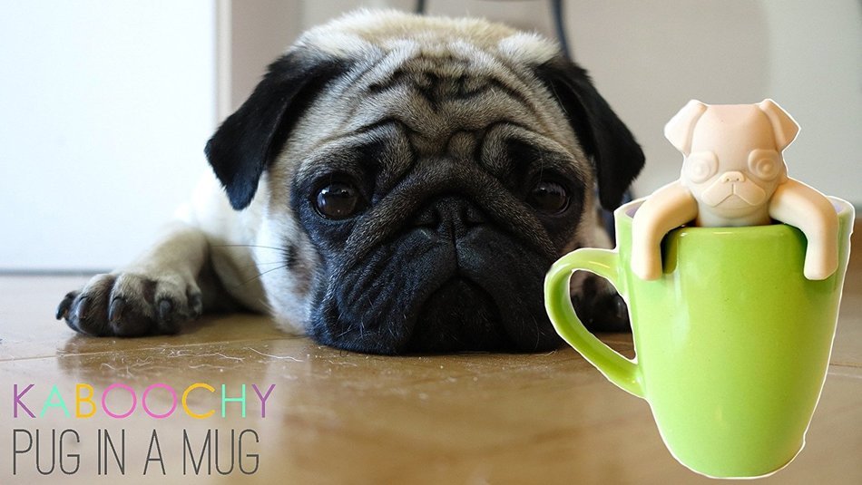 KABOOCHY Set of 2 Pug Life Silicone Tea Infuser, Cute Loose Leaf Tea ...