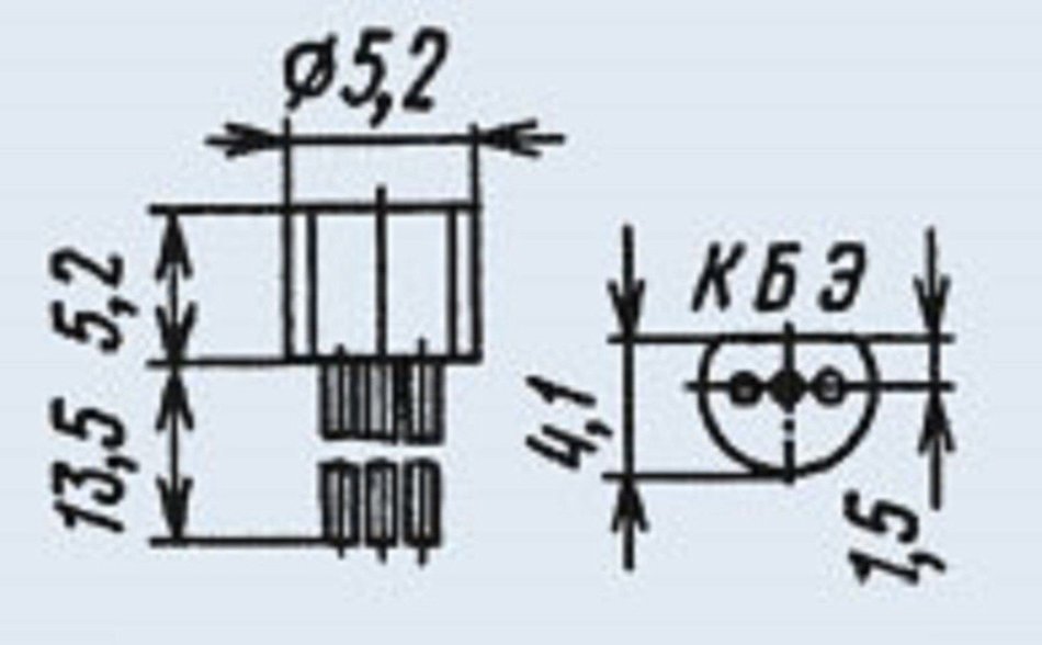 Transistors silicon KT503D analogue BC546A, KSC853R USSR 50 pcs N2 free ...
