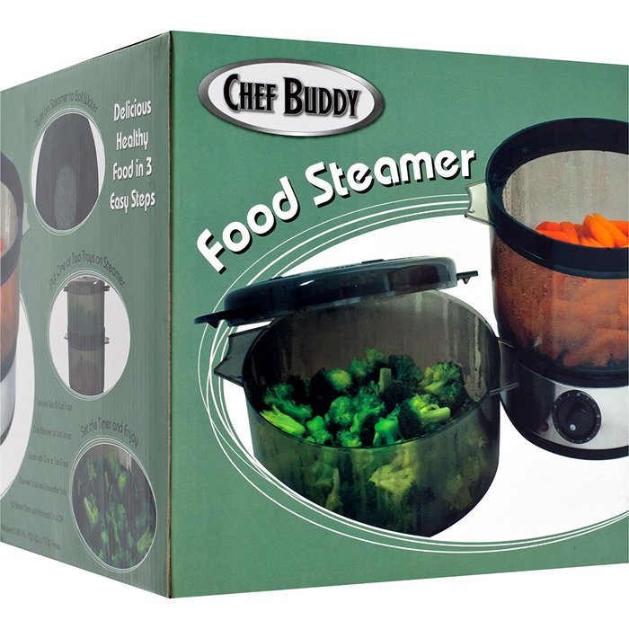 Chef Buddy Food Steamer includes Timer and two containers N4 free image ...