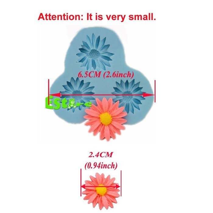 Silicone Sugar Sweet Mould DIY 3D Small Flower Mold H0027 N3 free image ...
