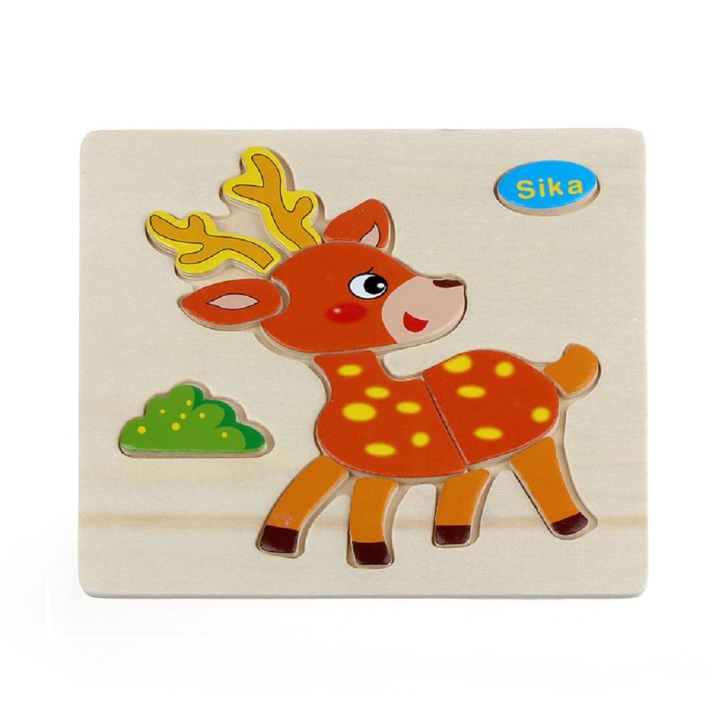 Sika Puzzles Toys ，BeautyVan Wooden Sika Puzzle Educational ...