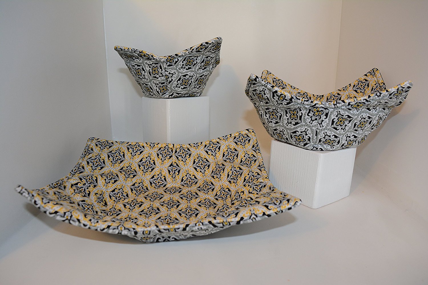 Microwave Bowl Cozies // Reversible // Set of 3 // 1 Small Bowl Cozy ...