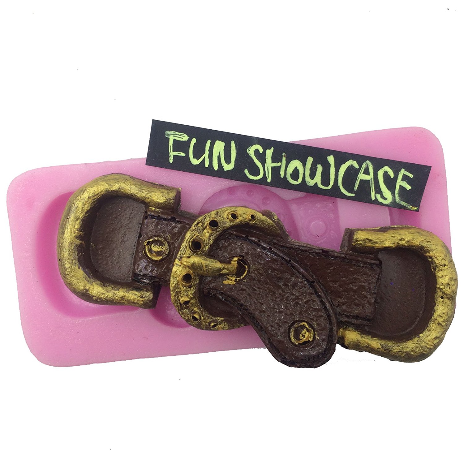 Funshowcase Strap Belt and Buckle Candy Silicone Mold for Cake ...