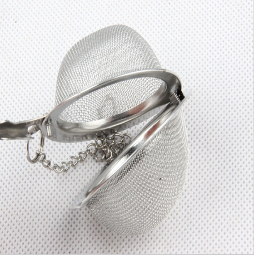 Bit Fly Stainless Steel Sphere Locking Spice Tea Ball Strainer Mesh Infuser tea strainer Filter ...