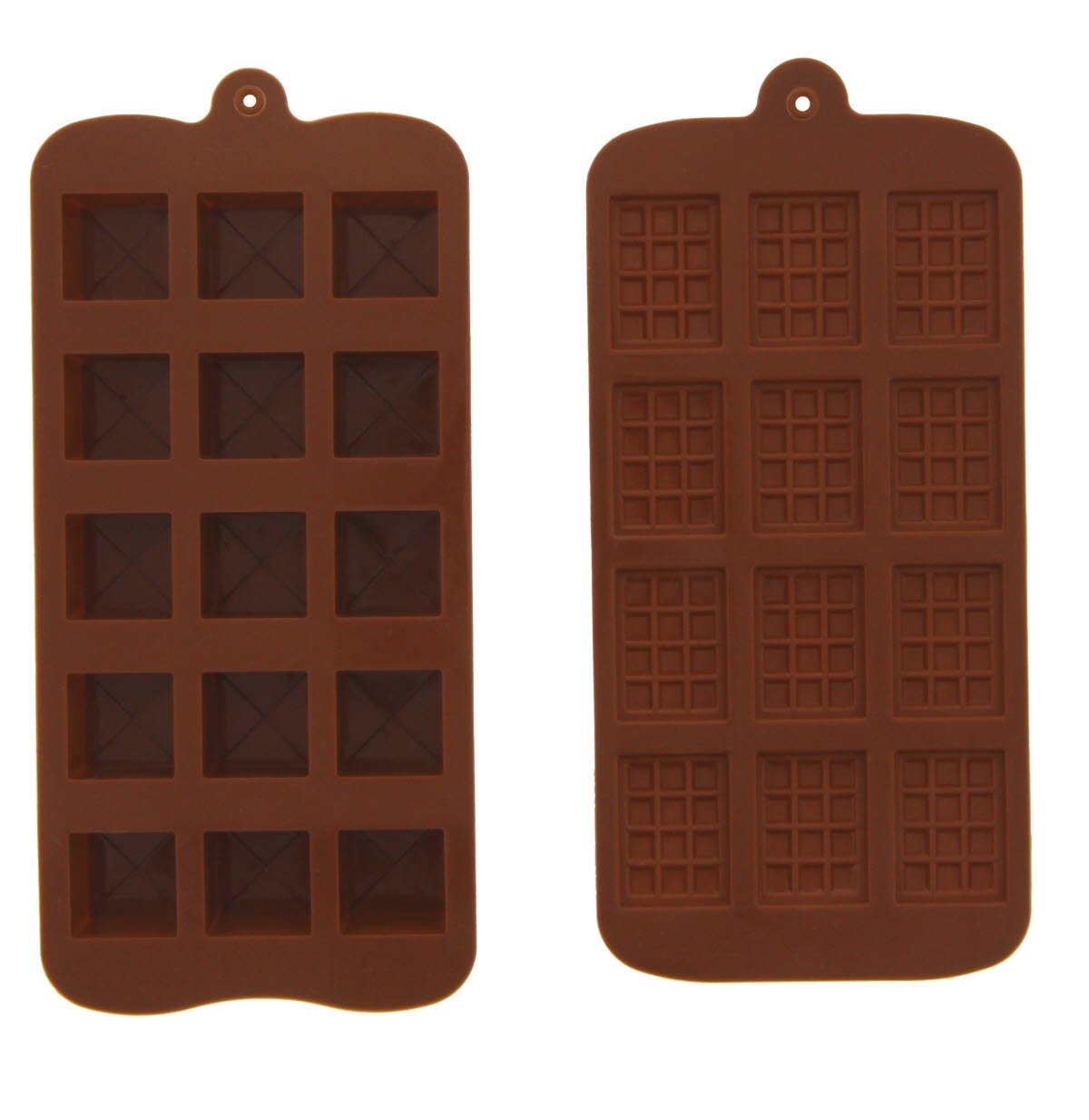 Candy Mold - Chocolate Silicone Molds Bars - Chocolate Truffle Squares ...