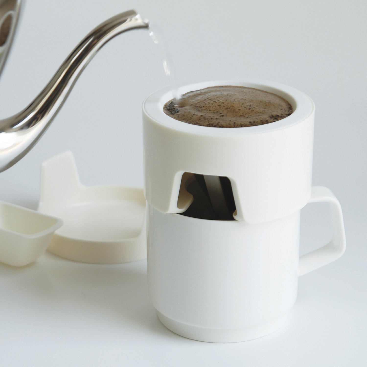 Kinto Column Coffee Dripper with Server Set – Pour One Direct Cup at a ...