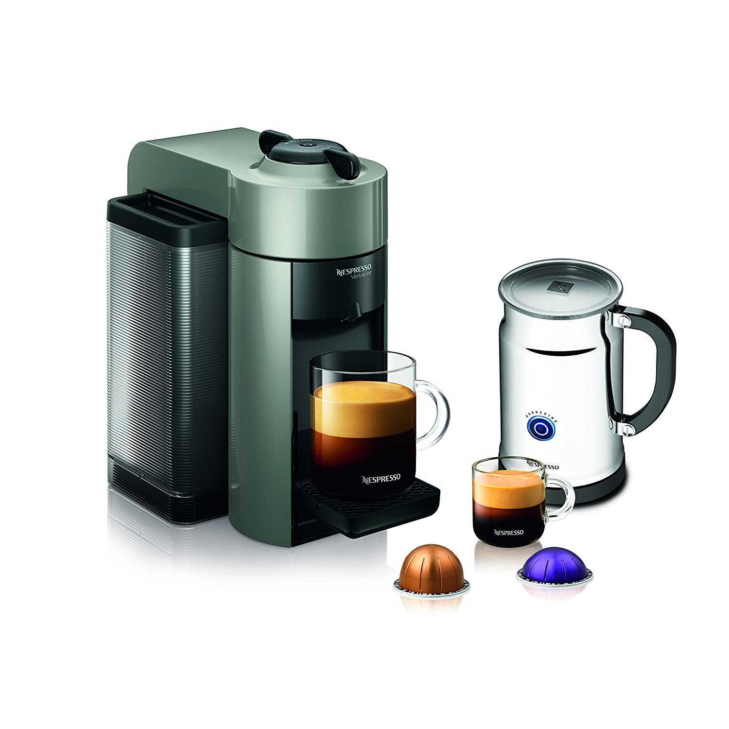 Nespresso A+GCC1-US-RE-NE VertuoLine Evoluo Coffee & Espresso Maker ...