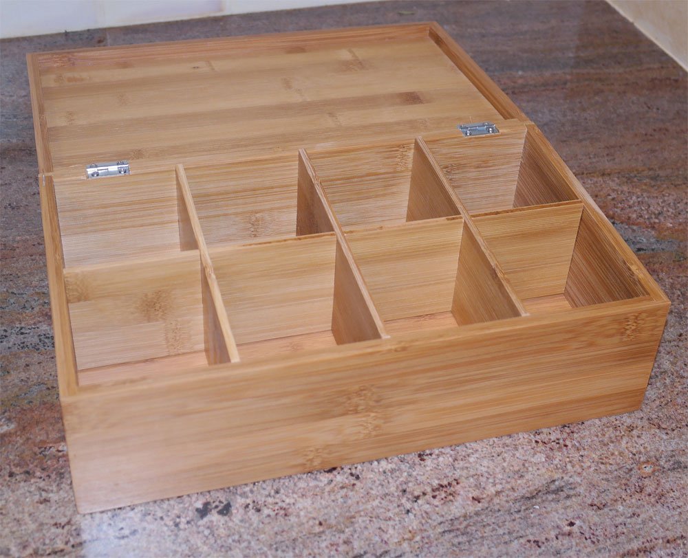 Tea Box Tea Storage Chest Cabinet, Bamboo Natural Y004-1 N2 free image ...