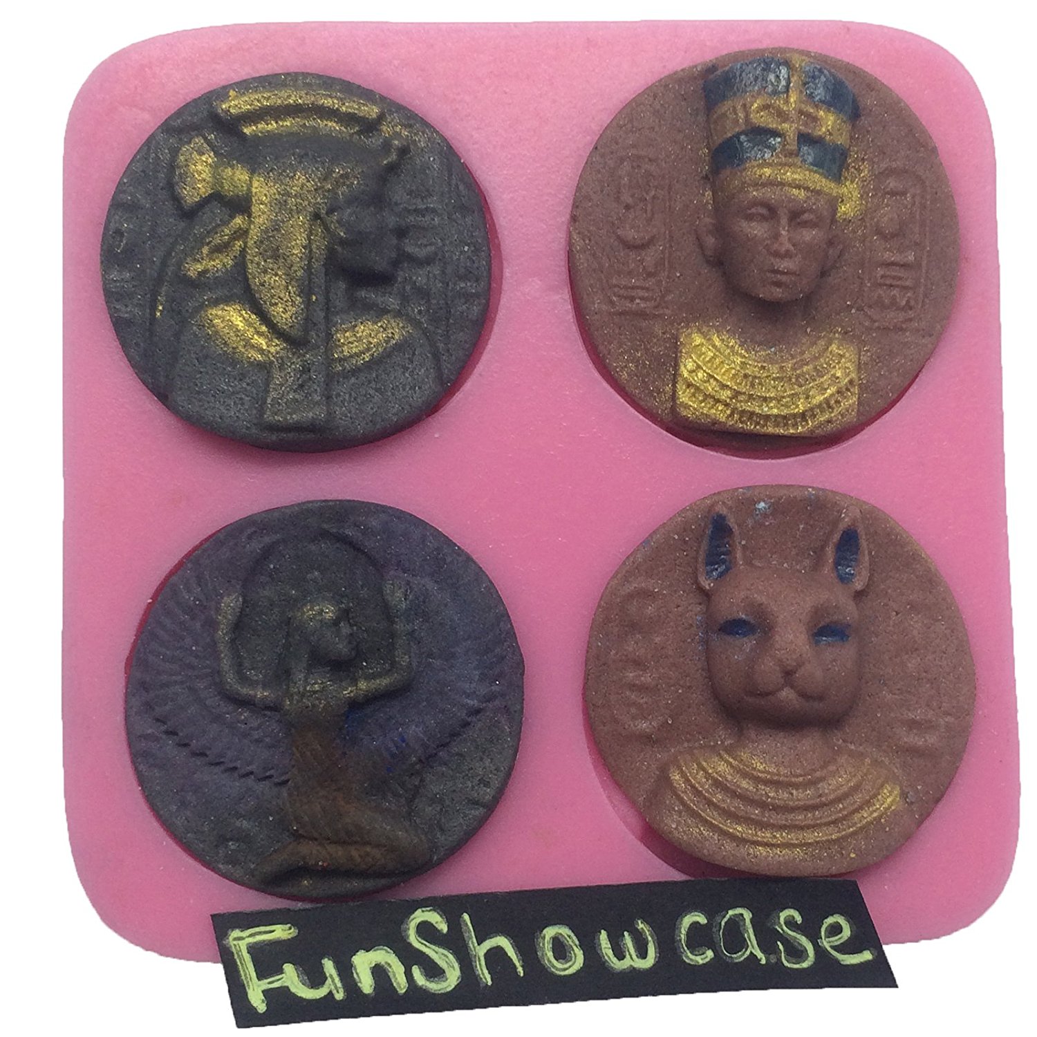 Funshowcase Antique Egypt Coins Inspired Chocolate Candy Silicone Mold ...