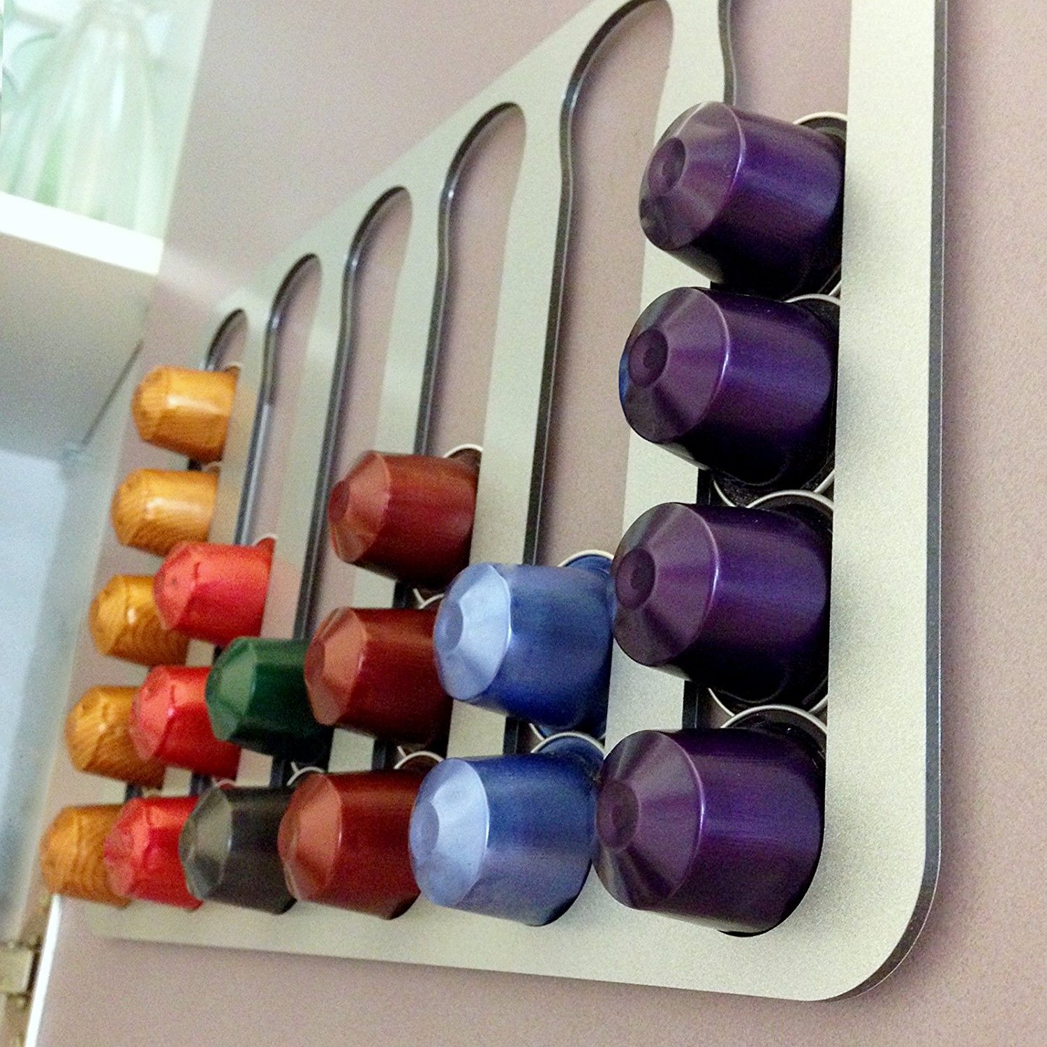 Abacus Pod Rack a Nespresso Coffee Capsule Holder and Dispenser Storage ...