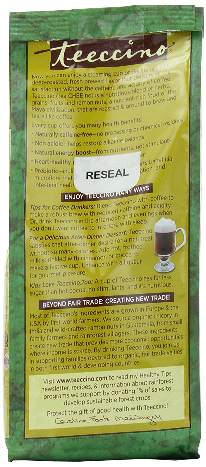 Teeccino Variety Pack (Hazelnut, Mocha, and Java) Chicory Herbal Coffee ...