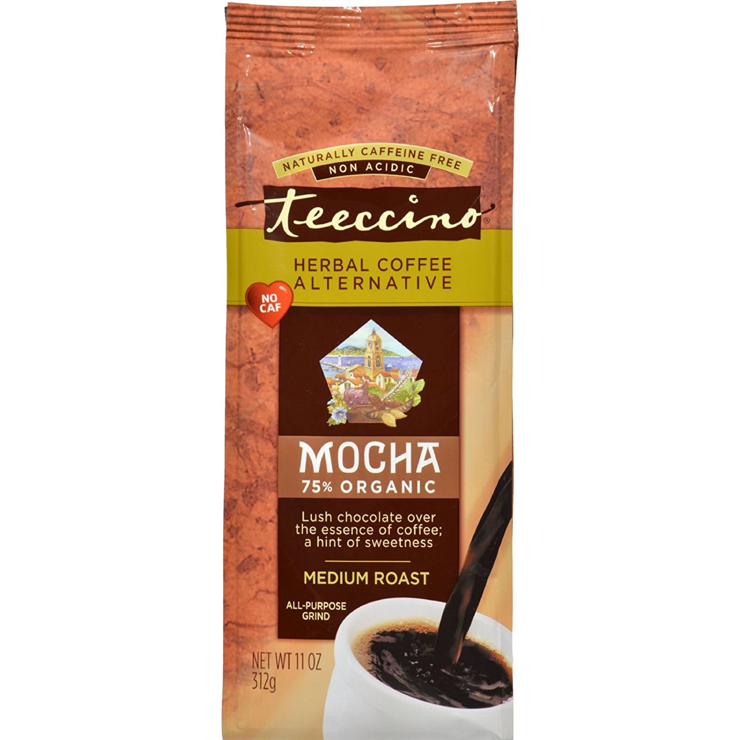 Teeccino Variety Pack (Hazelnut, Mocha, and Java) Chicory Herbal Coffee ...