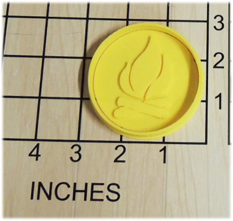 Camp Fire Fondant Cookie Cutter and Stamp #1320 free image download