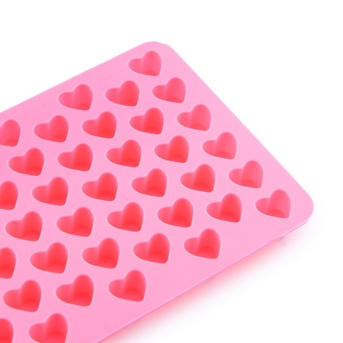 Fashionclubs Silicone Mini Heart Shape Chocolate/Fondant/Candy Mold,Ice ...