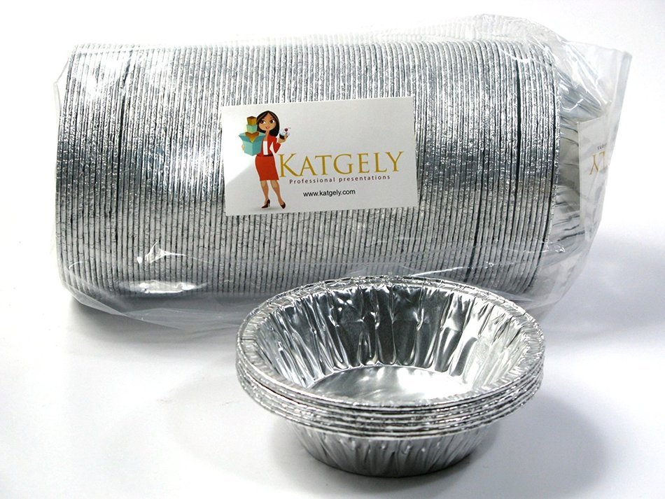 Katgely 7 Oz Aluminum Casserole Pot Pie Pans (Pack of 100) N2 free ...