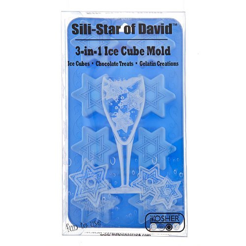 The Kosher Cook KCBW0142 3 in 1 Silicone Star of David Ice Mold N4 free ...