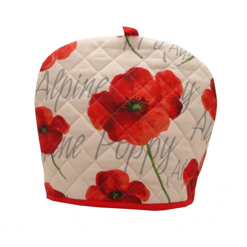 Rayware Alpine Poppy Tea Cosy, White And Red free image download
