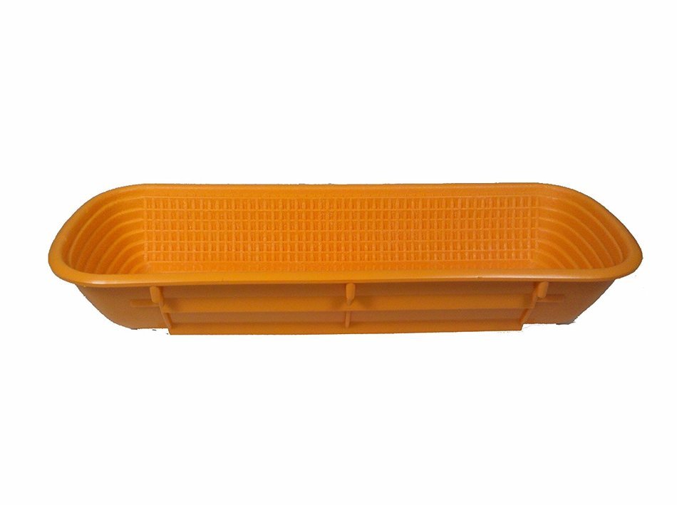 Paderno World Cuisine 13-3/4-Inch by 5-1/8-Inch Rectangular Orange ...