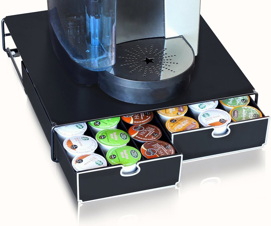 DecoBros K-cup Storage 2 Drawers Holder for Keurig K-cup Coffee Pods ...
