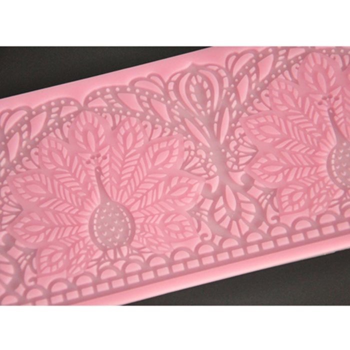 FOUR-C Cake Baking Mold Silicone Cake Mat Lace Pad for Cake Decorating ...