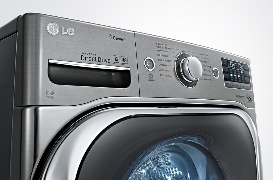 LG Titan Laundry Pair - MEGA CAPACITY - *Graphite Steel* Washer and GAS ...