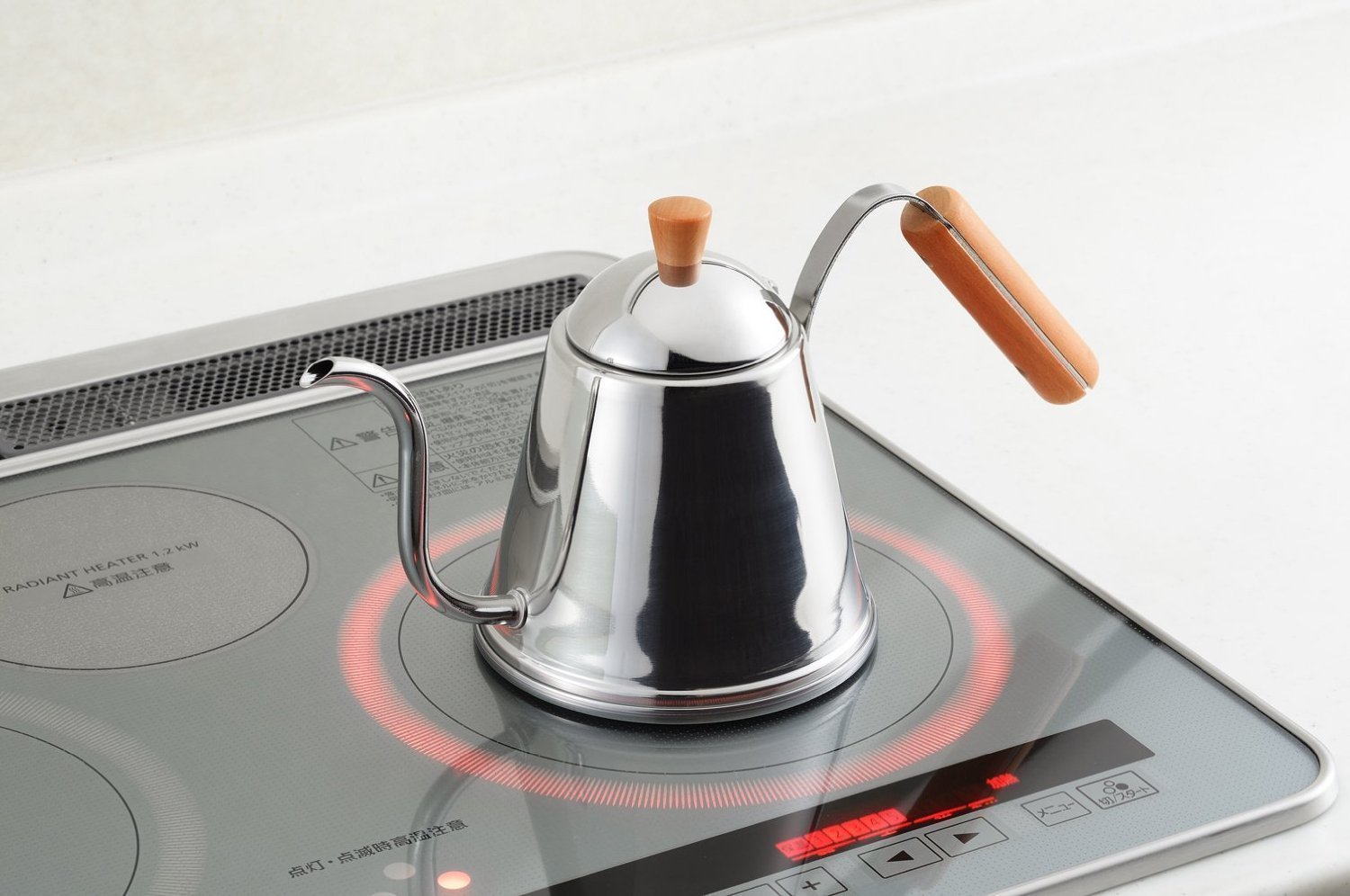 New Yoshikawa Cafe time Wood grip drip pot YOS-SH7090 from Japan N2 ...