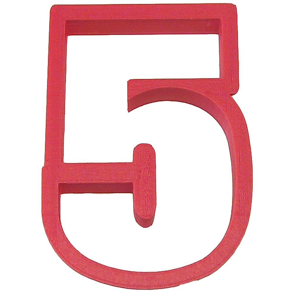 Number Five Cookie Cutter 4 in free image download