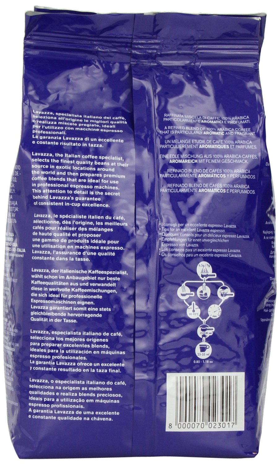 Lavazza Super Crema Espresso - Whole Bean Coffee, 2.2-Pound Bag ...