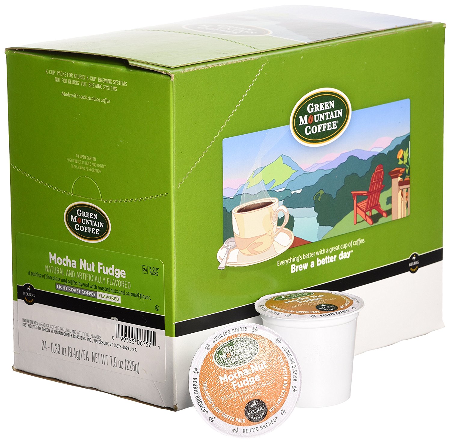 Green Mountain Coffee Mocha Nut Fudge, K-Cup Portion Pack for Keurig ...