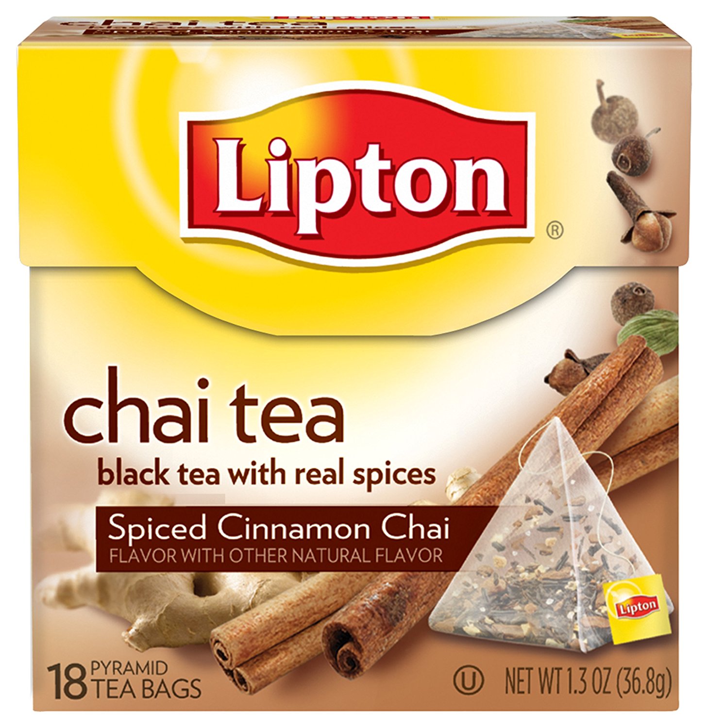 Lipton Chai Tea Pyramids, Spiced Cinnamon 18 ct N2 free image download