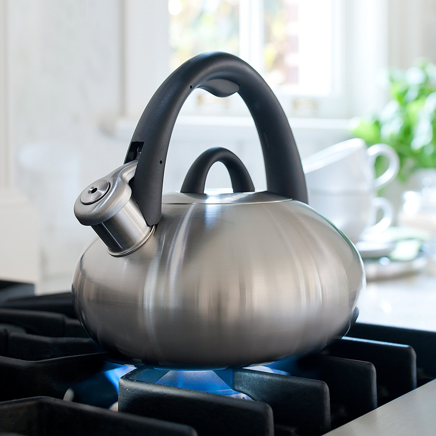 Calphalon 2-Quart Stainless Steel Tea Kettle with Whistle free image ...