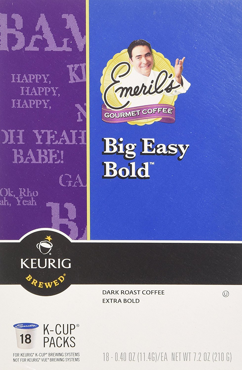 Emeril's Big Easy Bold Coffee, K-Cup for Keurig Brewers, 24 Count N8 ...
