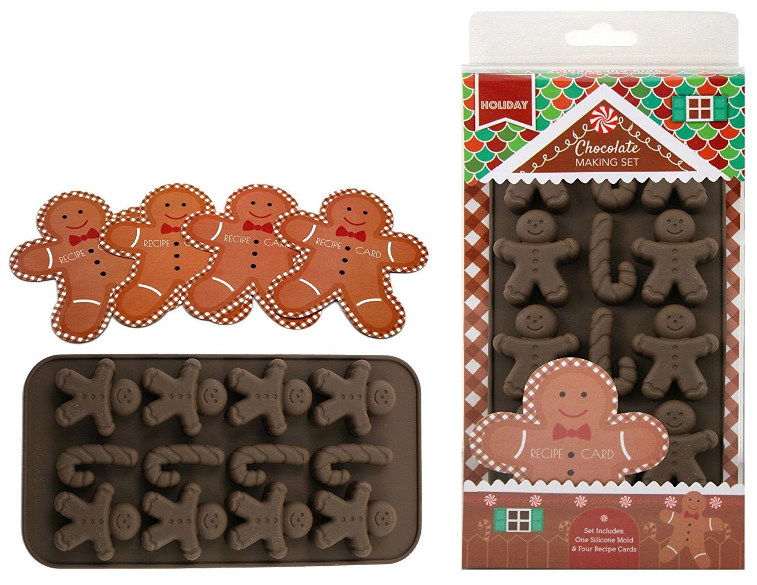 Handstand Kitchen Chocolate Factory Gingerbread Man Silicone Holiday ...
