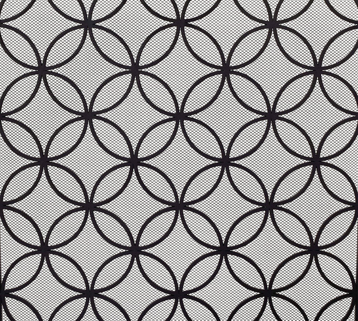 Deco 79 50377 Striking Metal Fire Screen, 48" W x 30" H N2 free image ...