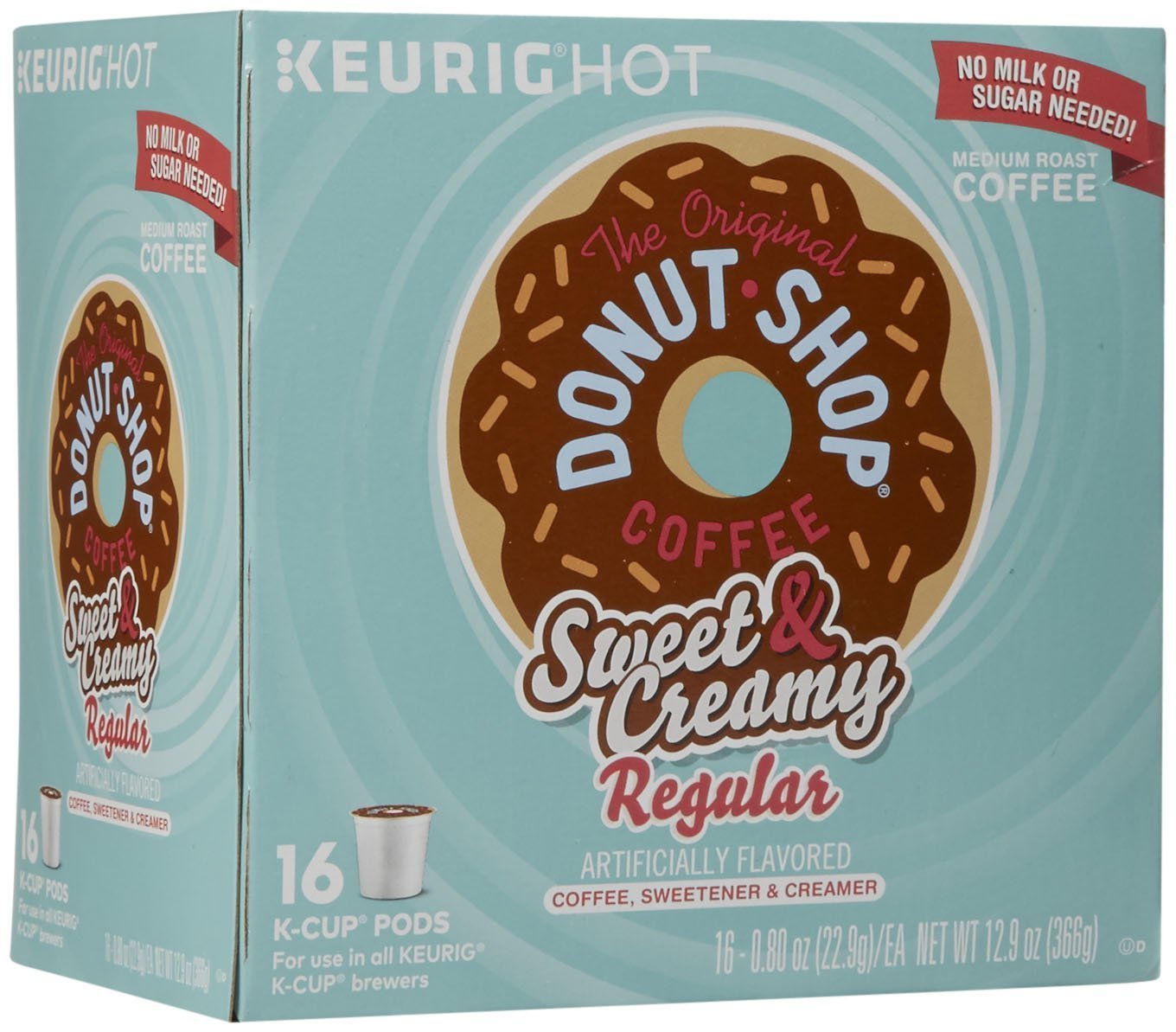 The Original Donut Shop Sweet & Creamy Regular - 16 ct N3 free image ...