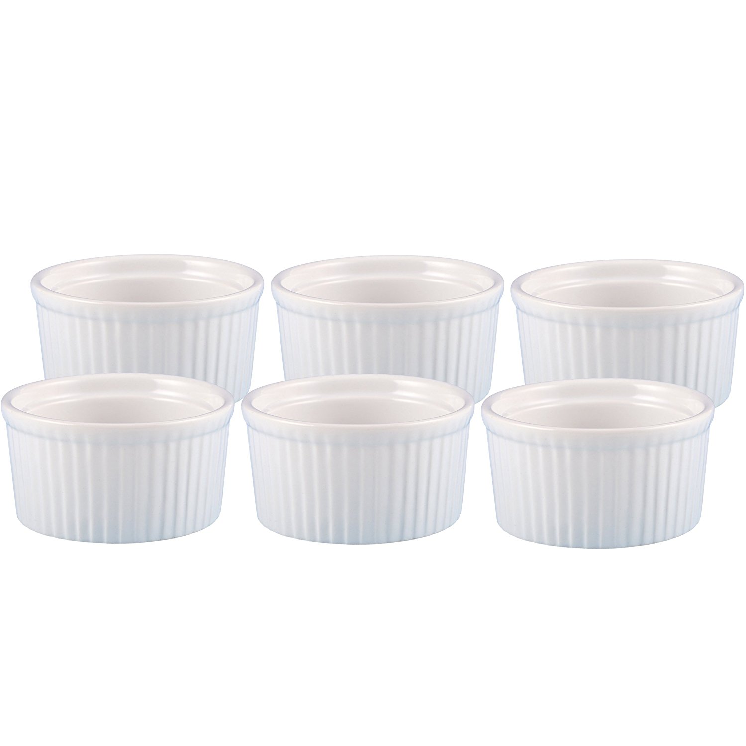 Creative Home Set of 6 Ceramic Ramekin, 3 oz, White free image download