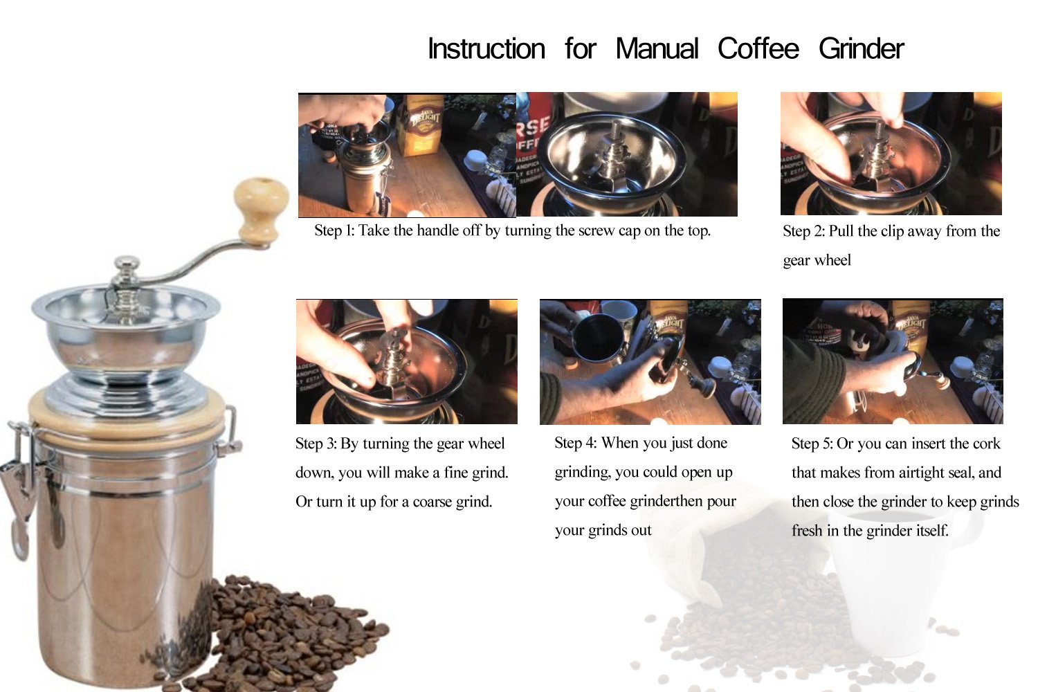 Stainless Steel Hand Coffee Grinder N2 free image download
