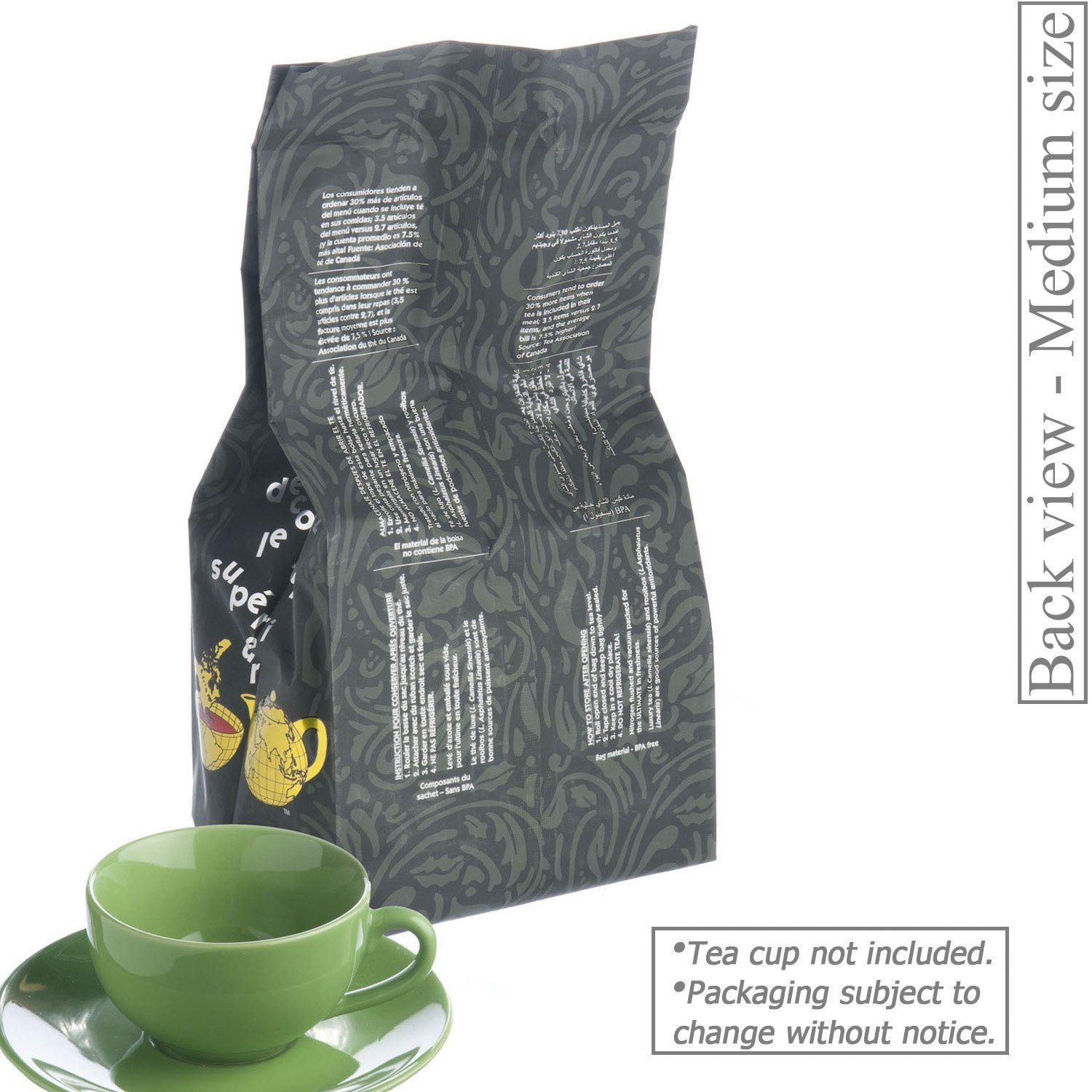 Metropolitan Tea 200 Count Pyramid Shaped Teabags, Buckingham Palace N2 ...