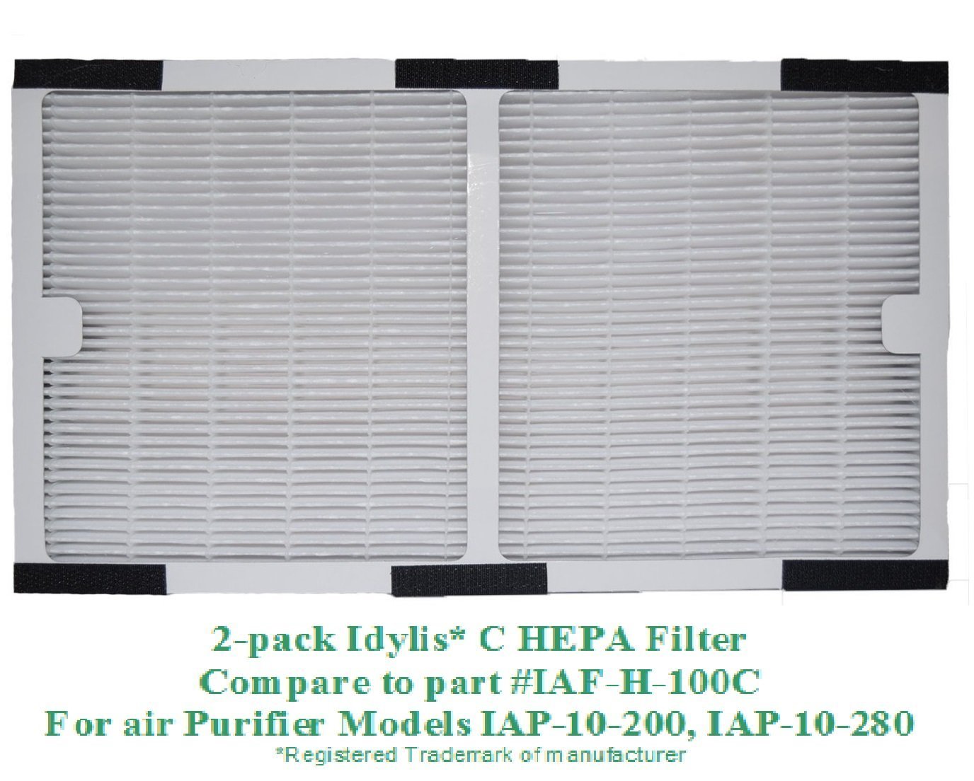 Aftermarket 2-Pack Idylis C HEPA Filter compare to part # IAF-H-100C ...